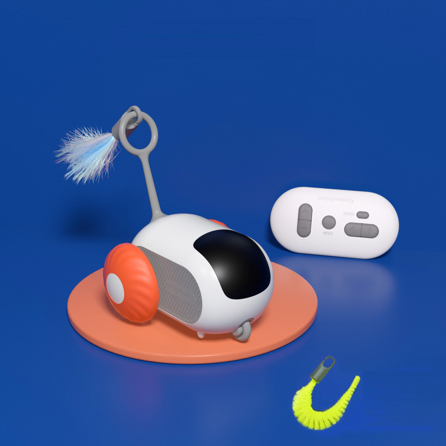 Pet Gravity Intelligent Running Car Remote Control Electric Cat Toy ...