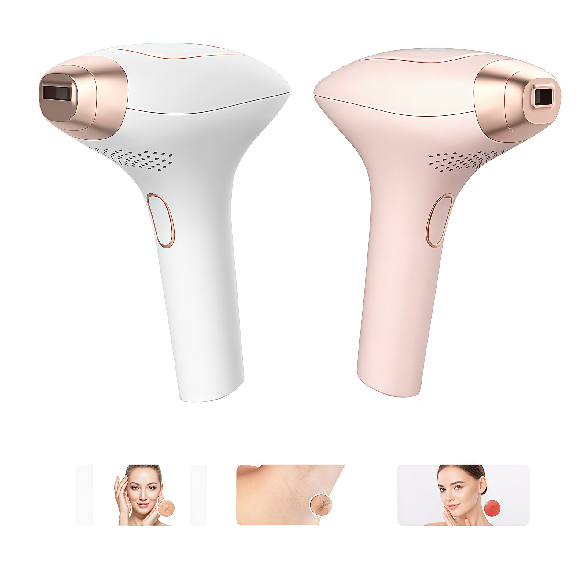 Handheld freezing point hair removal device, replaceable head IPL ...